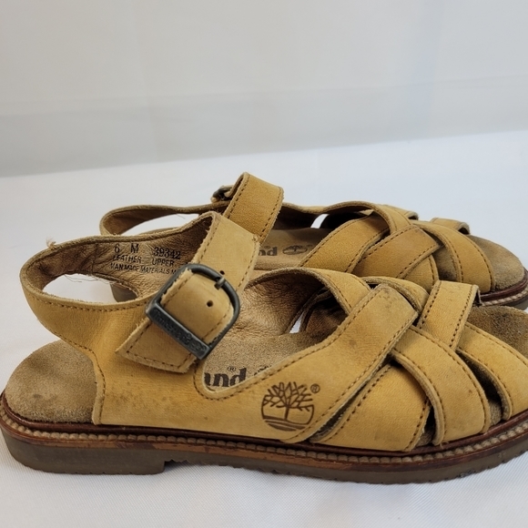 Timberland | Shoes | Timberland Sandals Coniac Color Size 6m | Poshmark